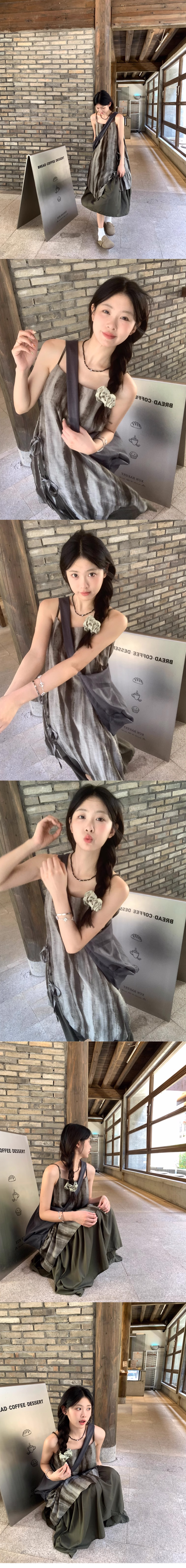 ALORA 暈染水墨感漸層洋裝 - ALORA